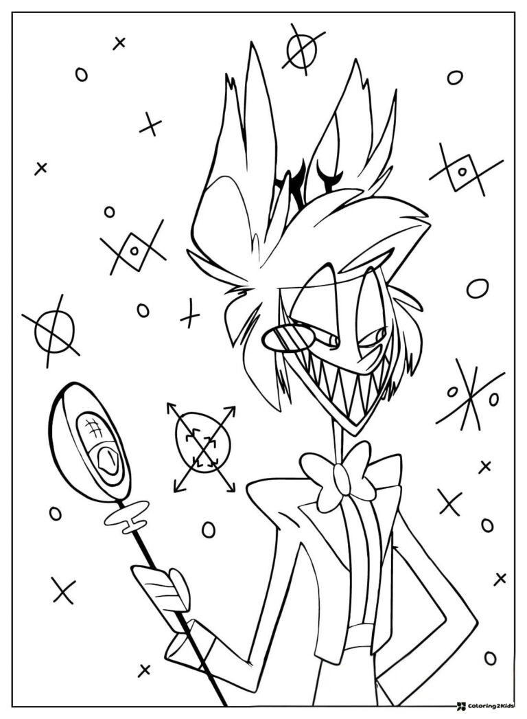 150 Hazbin Hotel Coloring Pages – Free Printable PDF Sheets