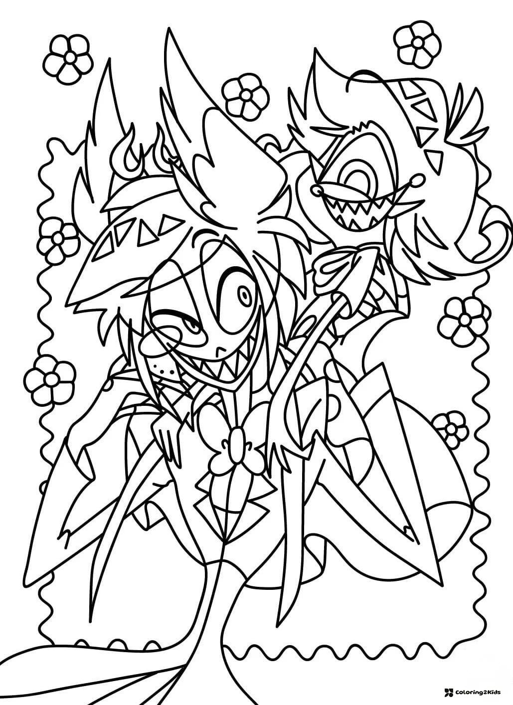 150 Hazbin Hotel Coloring Pages – Free Printable PDF Sheets