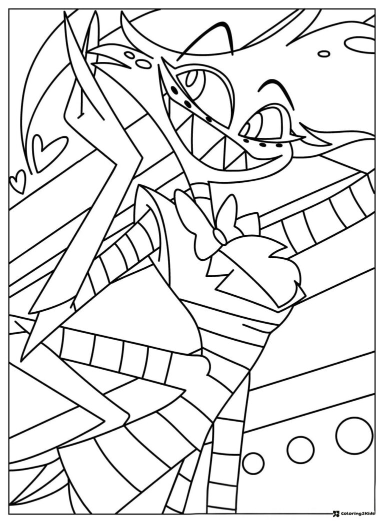 150 Hazbin Hotel Coloring Pages – Free Printable PDF Sheets