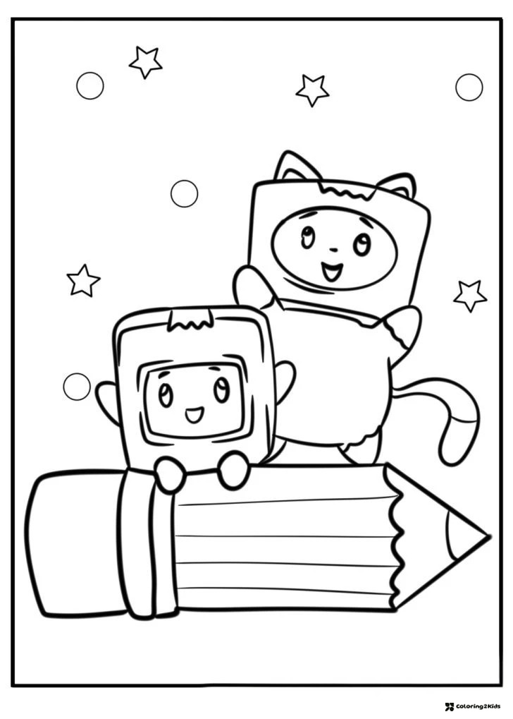 54 LankyBox Coloring Pages – Free Printable PDF Sheets
