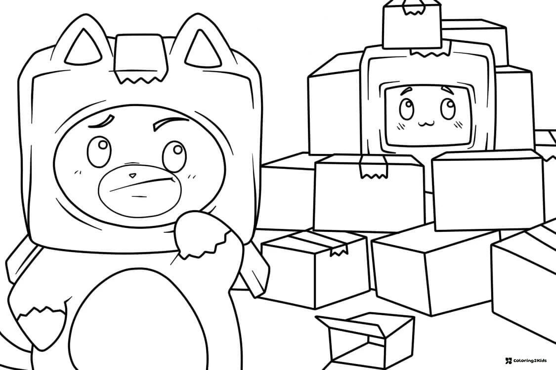 54 LankyBox Coloring Pages – Free Printable PDF Sheets
