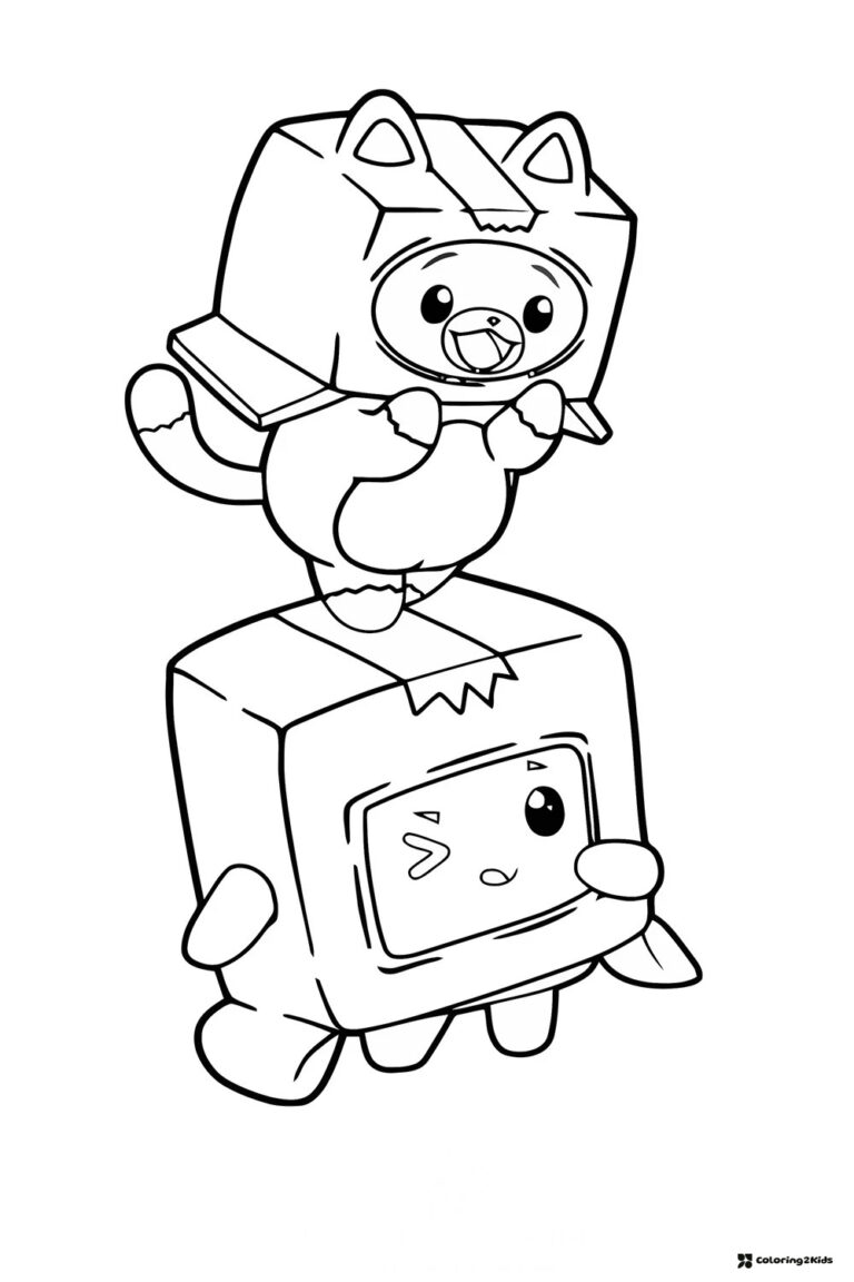 54 LankyBox Coloring Pages – Free Printable PDF Sheets