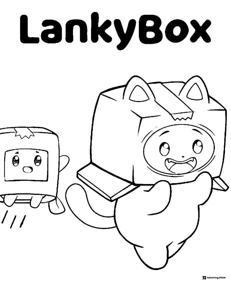 54 LankyBox Coloring Pages – Free Printable PDF Sheets