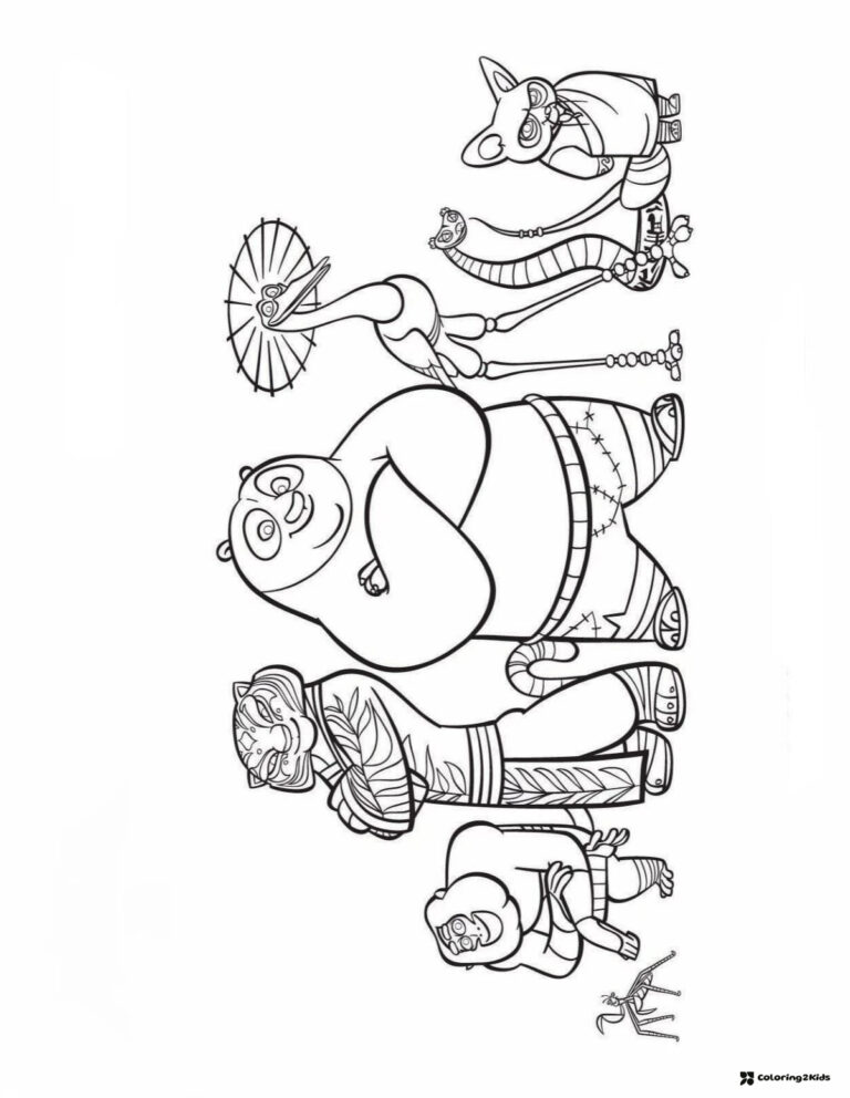 137 Kung Fu Panda Coloring Pages – Free Printable PDF Sheets