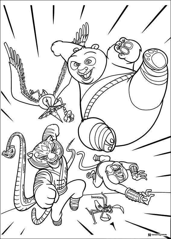 137 Kung Fu Panda Coloring Pages – Free Printable PDF Sheets