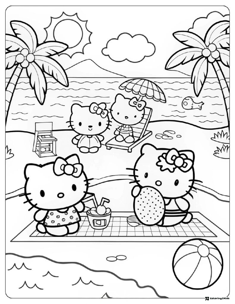Cool Hello Kitty And Friends Colouring Pages Pictures