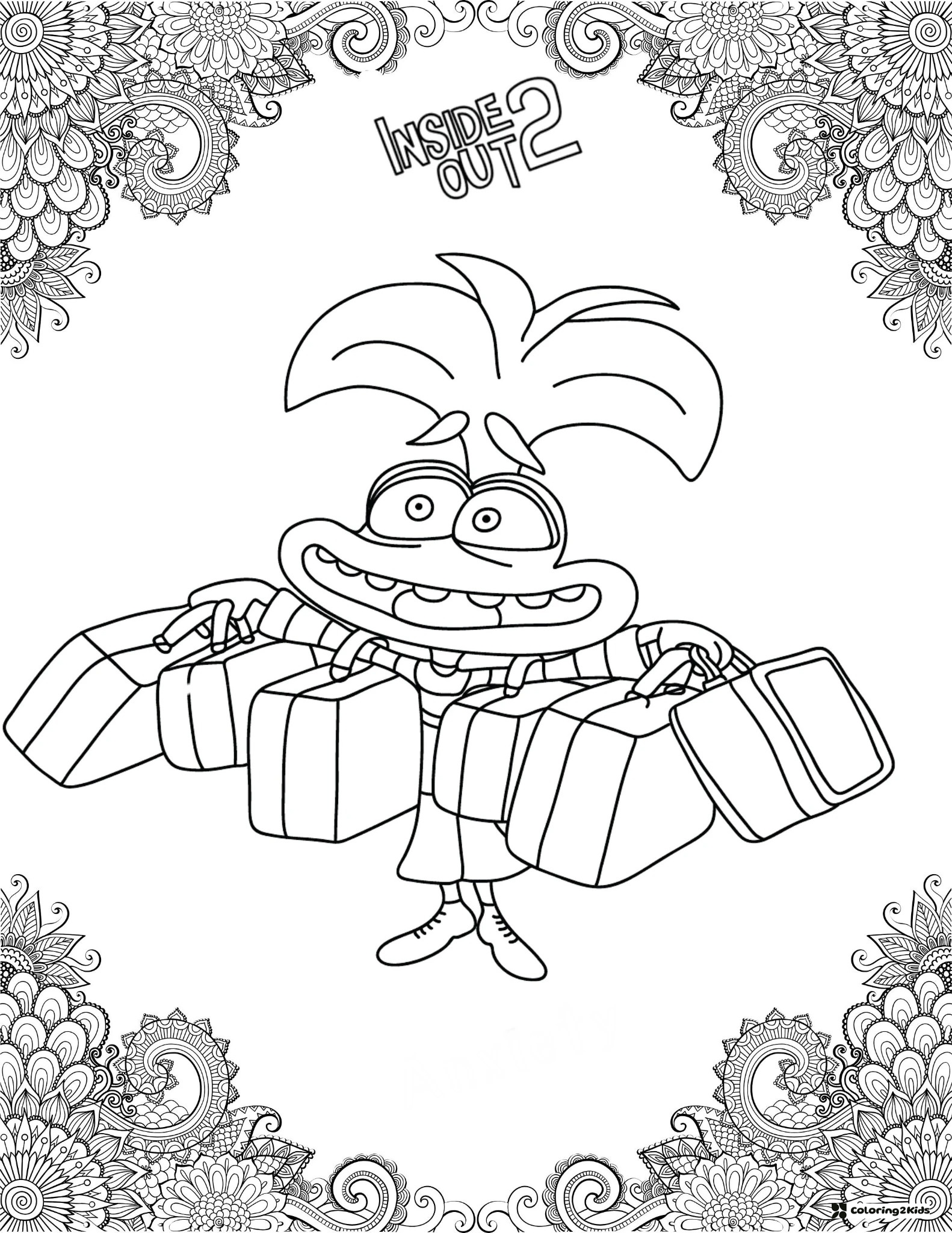 95 Inside Out 2 Coloring Pages – Free Printable PDF Sheets