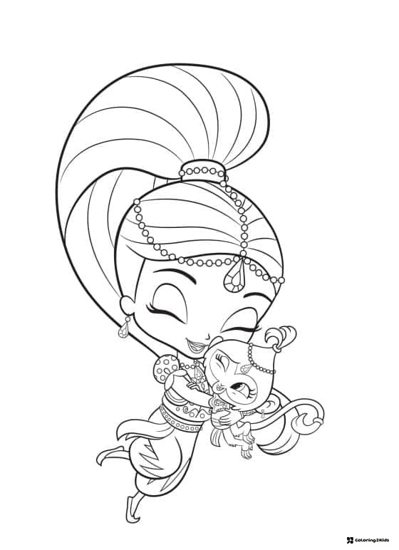 59 Shimmer and Shine Coloring Pages – Free Printable PDF Sheets