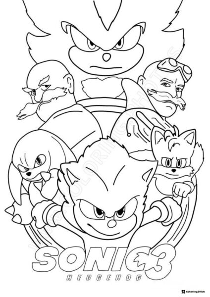 37 Sonic 3 Coloring Pages – Free Printable PDF Sheets